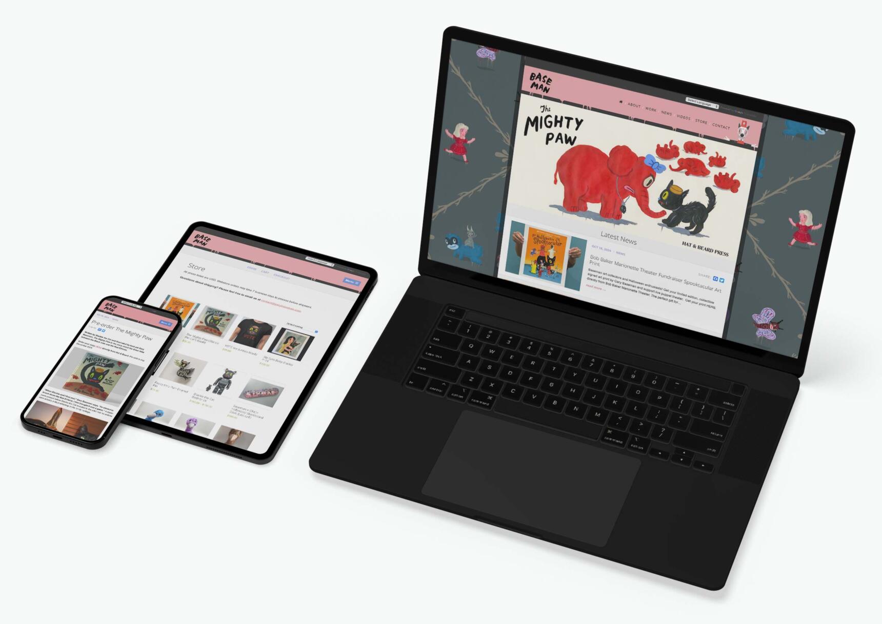 Our Website Design & Brand Guide for Gary Baseman | The Graphic Element